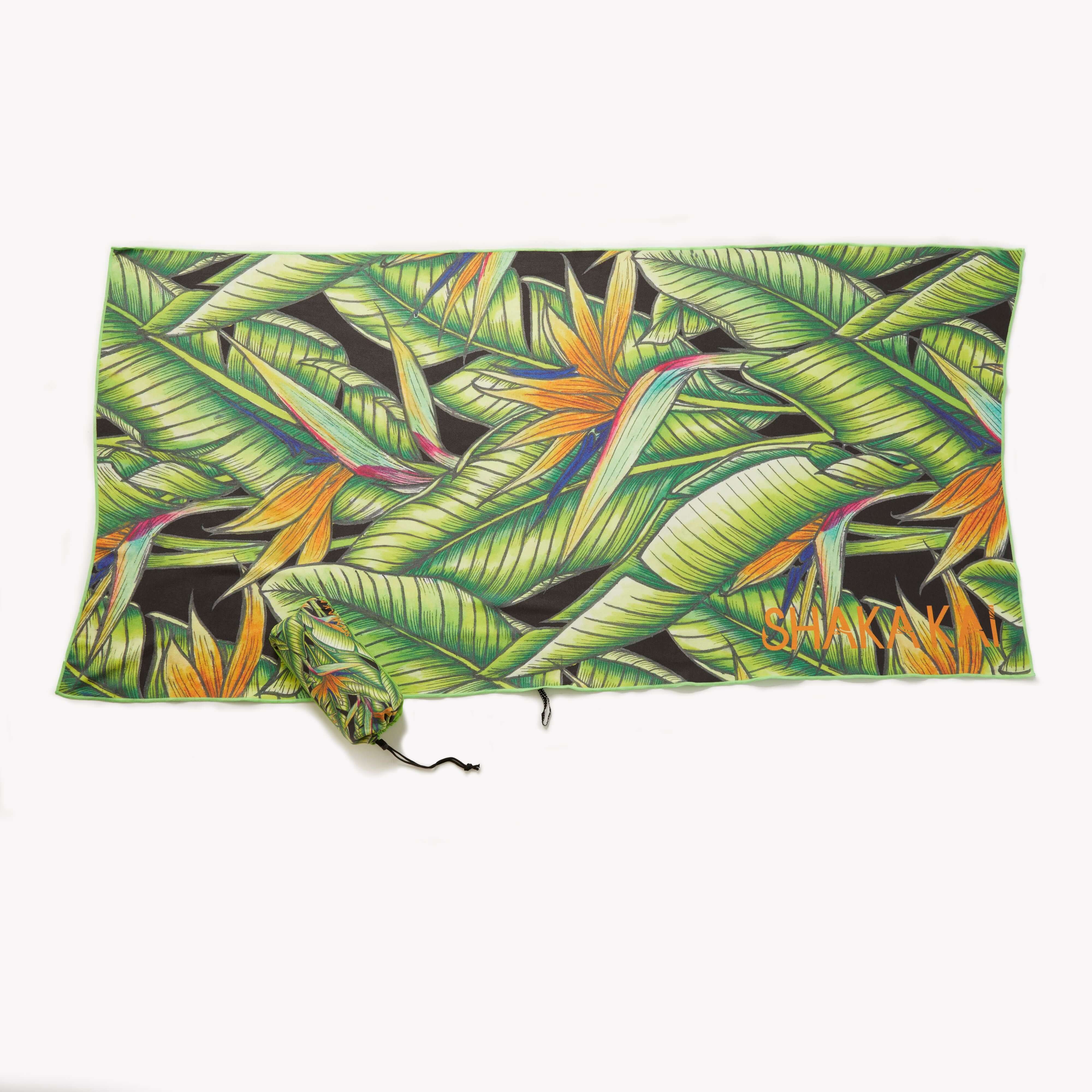 Oversized DaveL Manu Birds Of Paradise Micro Fiber Sand Repellant Towel ...